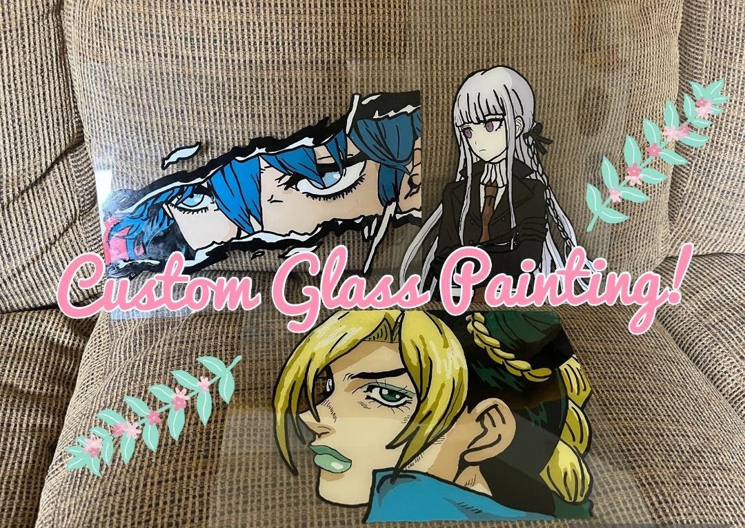 Custom Anime Glass Painting - Etsy