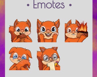 Squirrel Twitch Emote - Etsy