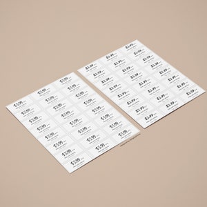 Product Price Tags Canva Template, Editable Price Label for Grocery ...