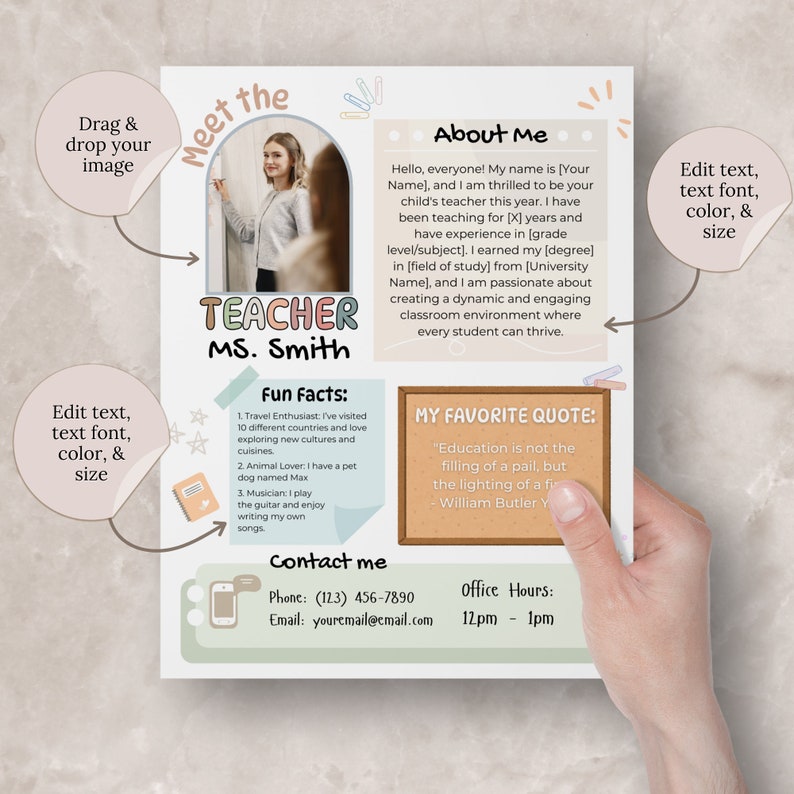 Classroom Newsletter Canva Template, Editable Classroom Weekly ...