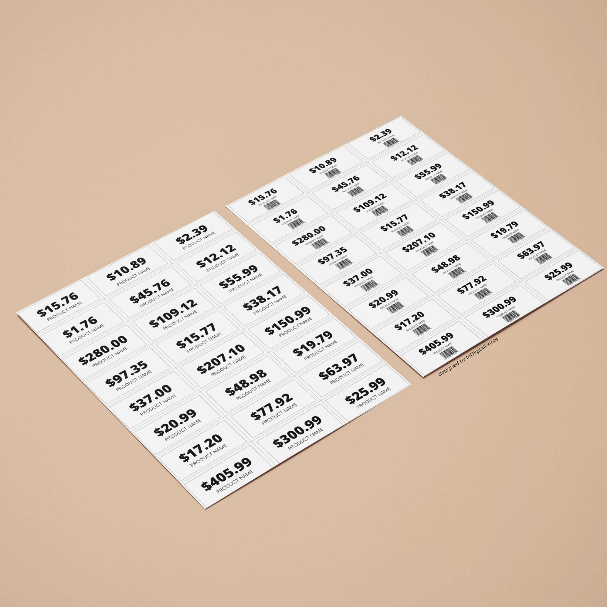 Shelf Pricing Tags Editable Canva Template, Retail Price Tags, Custom ...