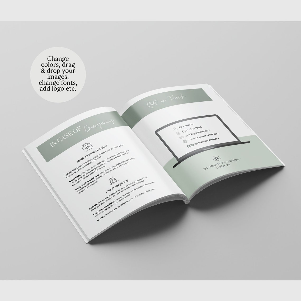 Venue Rental Book Canva Template, Editable Event Venue Rental Business ...