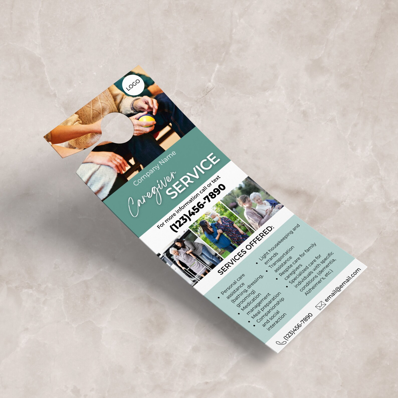 Caregiver Service Flyer Canva Template Bundle, Elderly Care Template ...