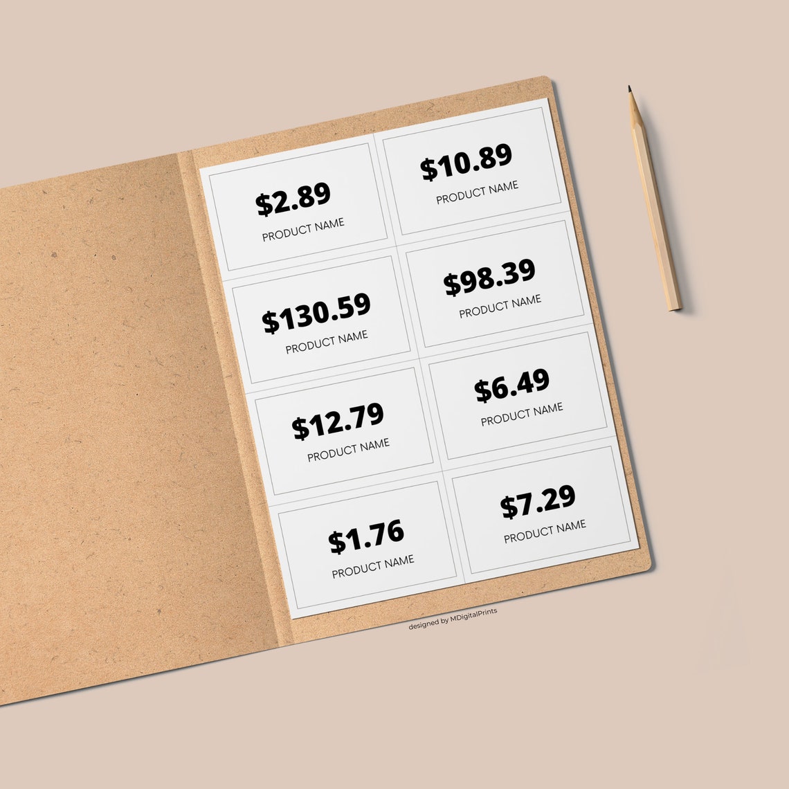 Shelf Pricing Tags Editable Canva Template, Retail Price Tags, Custom ...