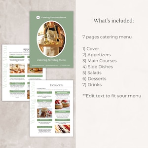 Catering Menu Price Guide Template Canva. Wedding Catering Charcuterie ...