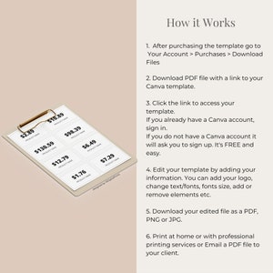 Shelf Pricing Tags Editable Canva Template, Retail Price Tags, Custom ...