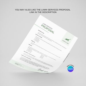 Landscaping Lawn Services Door Hanger Flyer Canva Template, Mowing ...