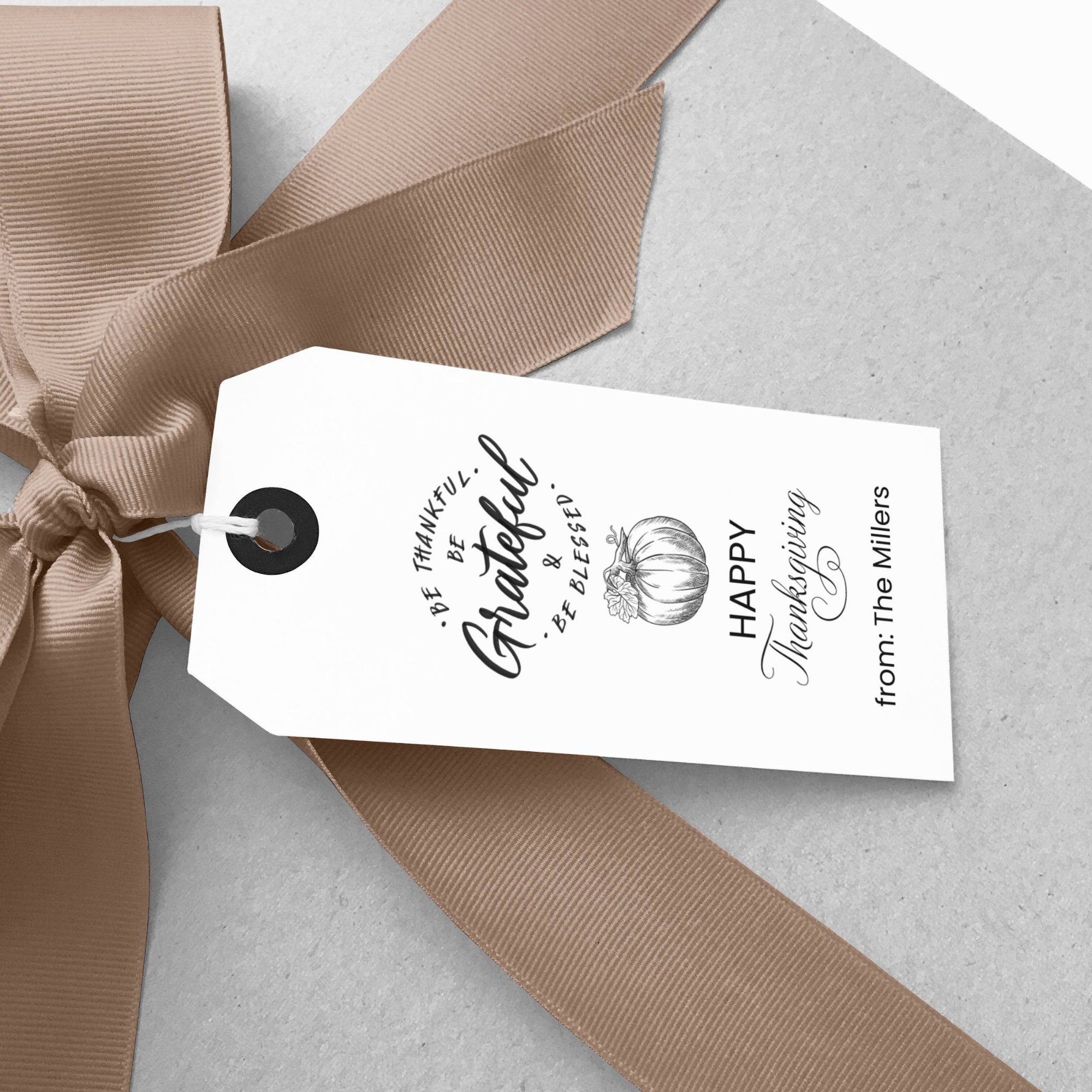 Editable Thanksgiving Treat Tags Canva Template Printable - Etsy