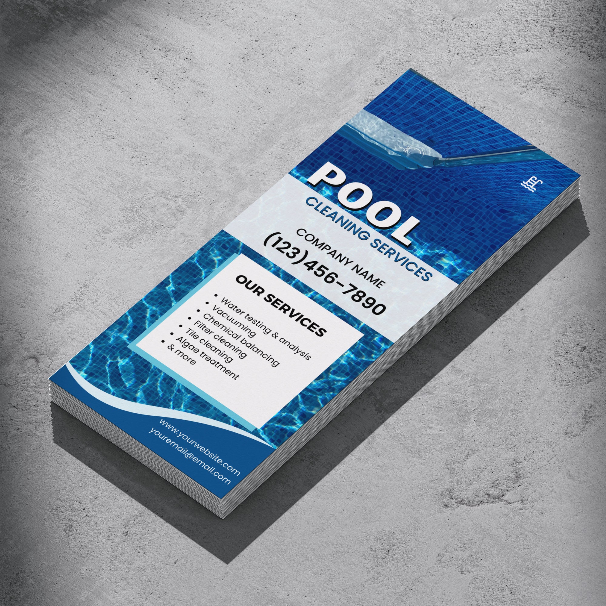 Pool Cleaning Services Flyer Canva Template, Editable Swimming Pool ...