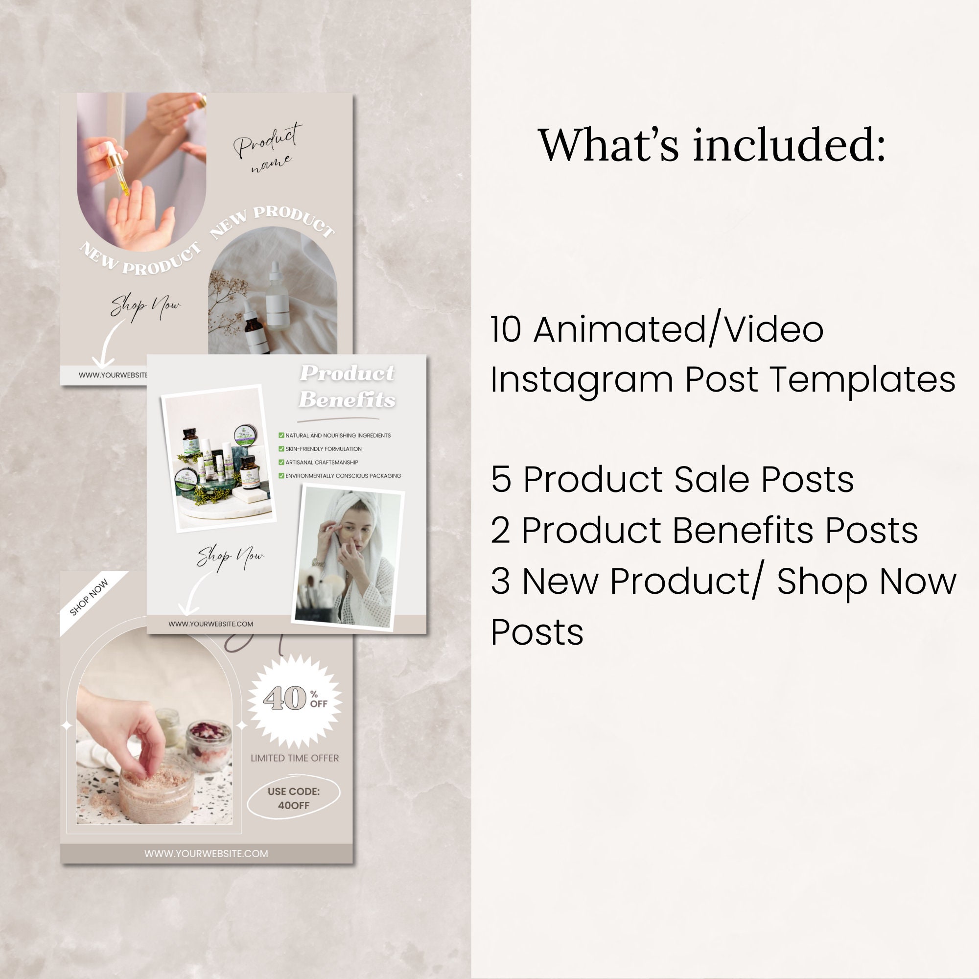 Product Sale Instagram Post Canva Template, New Product Video Post ...