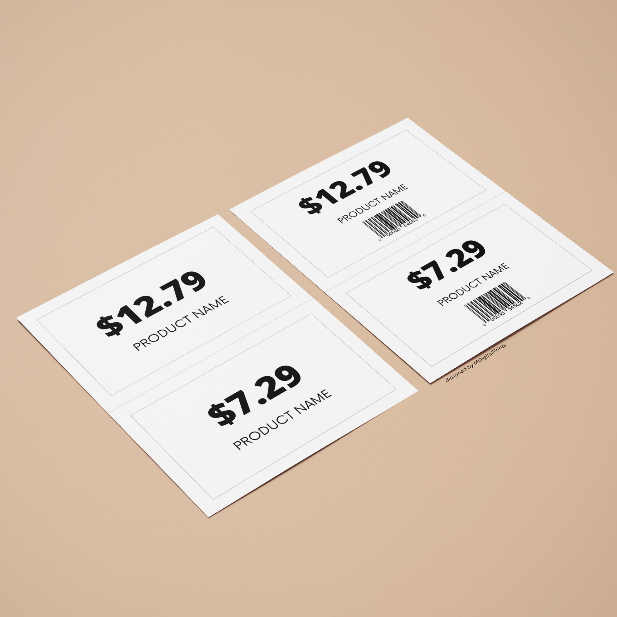 Shelf Pricing Tags Editable Canva Template, Retail Price Tags, Custom ...