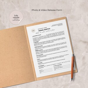 Venue Rental Forms Bundle Venue Contract Agreement Template Venue ...