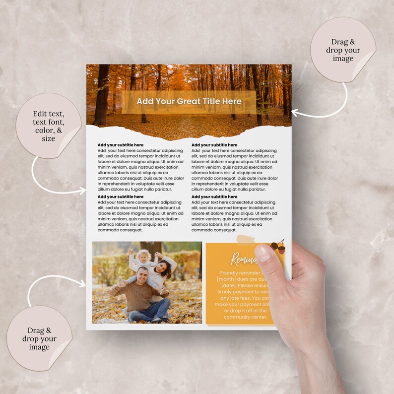 September Newsletter 2026 Canva Template Editable September HOA ...