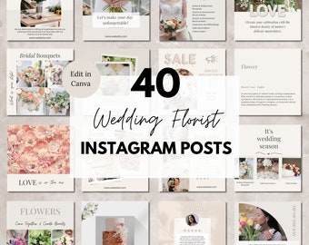 95 Floral Instagram Post Templates, Flower Shops, Florist Templates ...