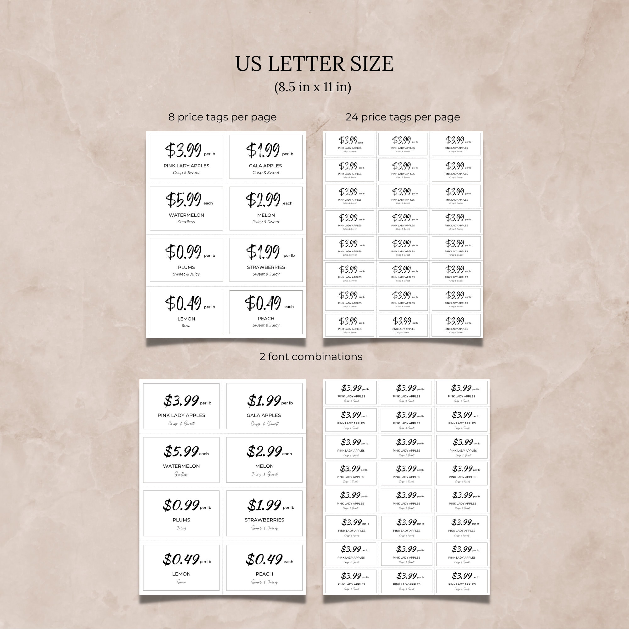 Product Price Tags Canva Template, Editable Price Label for Grocery ...