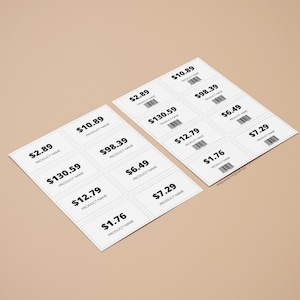 Shelf Pricing Tags Editable Canva Template, Retail Price Tags, Custom ...
