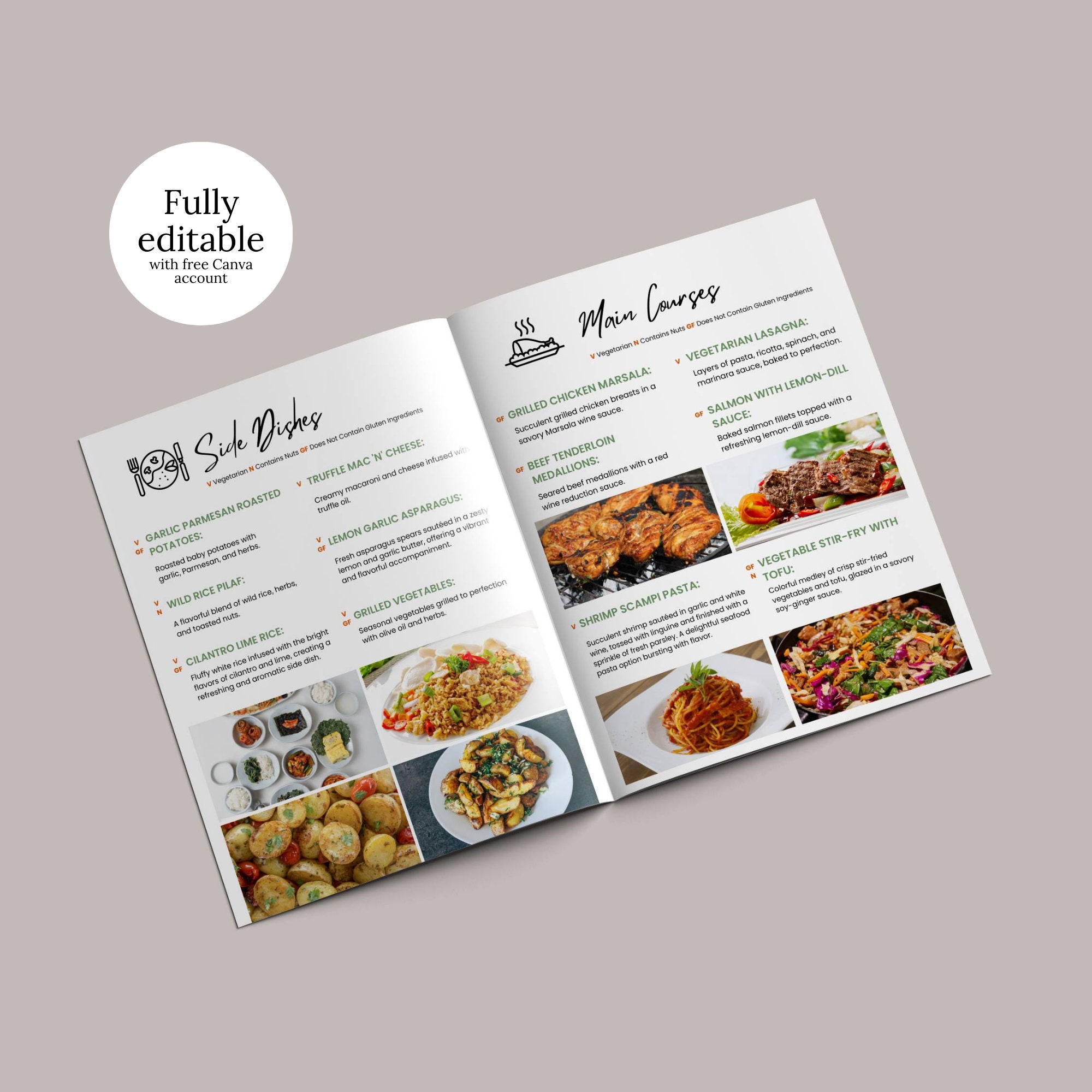 Catering Menu Price Guide Template Canva. Wedding Catering Charcuterie ...