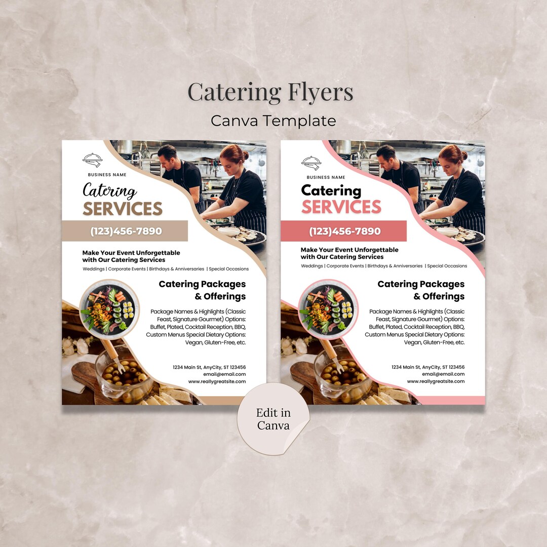 Modèles de Flyers de restauration Canva, Modèles modifiables d ...