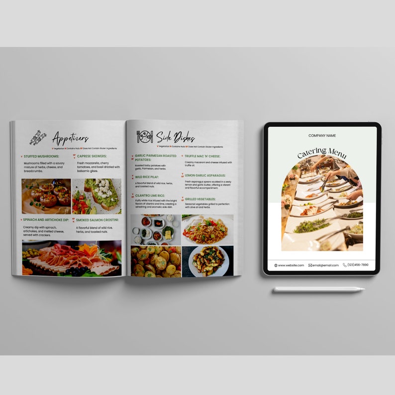 Catering Menu Price Guide Template Canva. Wedding Catering Charcuterie ...
