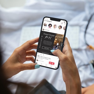 Event Venue Rental Instagram Posts Canva Template Editable Wedding ...