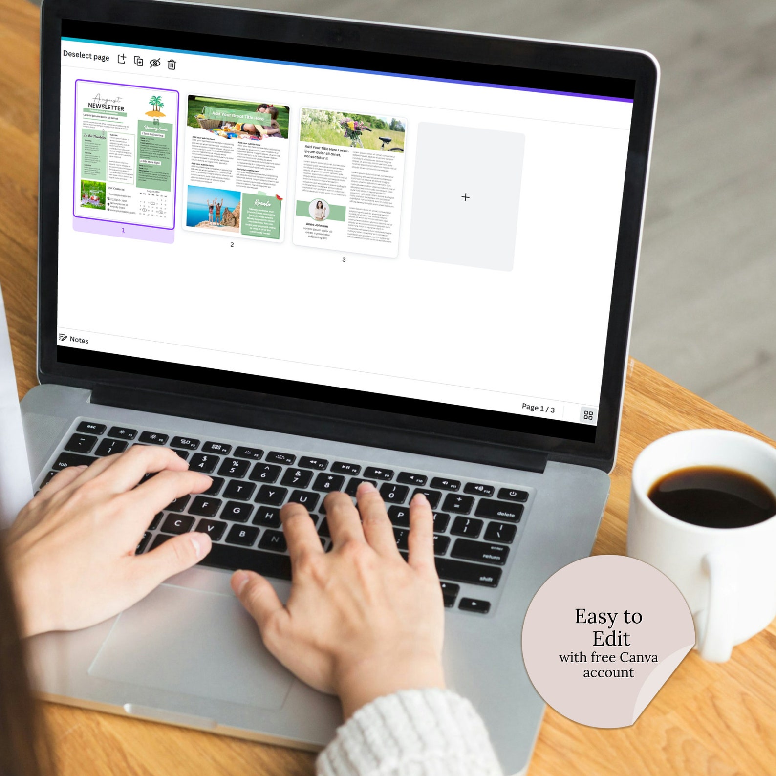 August HOA Newsletter Canva Template Editable August Month Newsletter ...