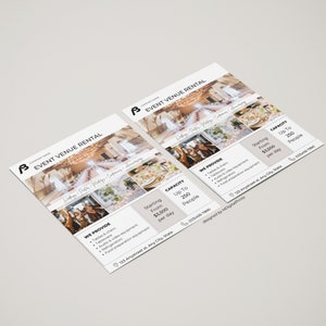Event Venue Rental Flyer Canva Template, Venue Rental Business Editable ...