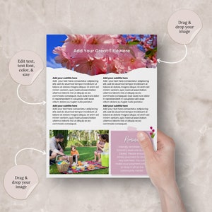 April HOA Newsletter Canva Template, Editable Spring Newsletter Pages ...