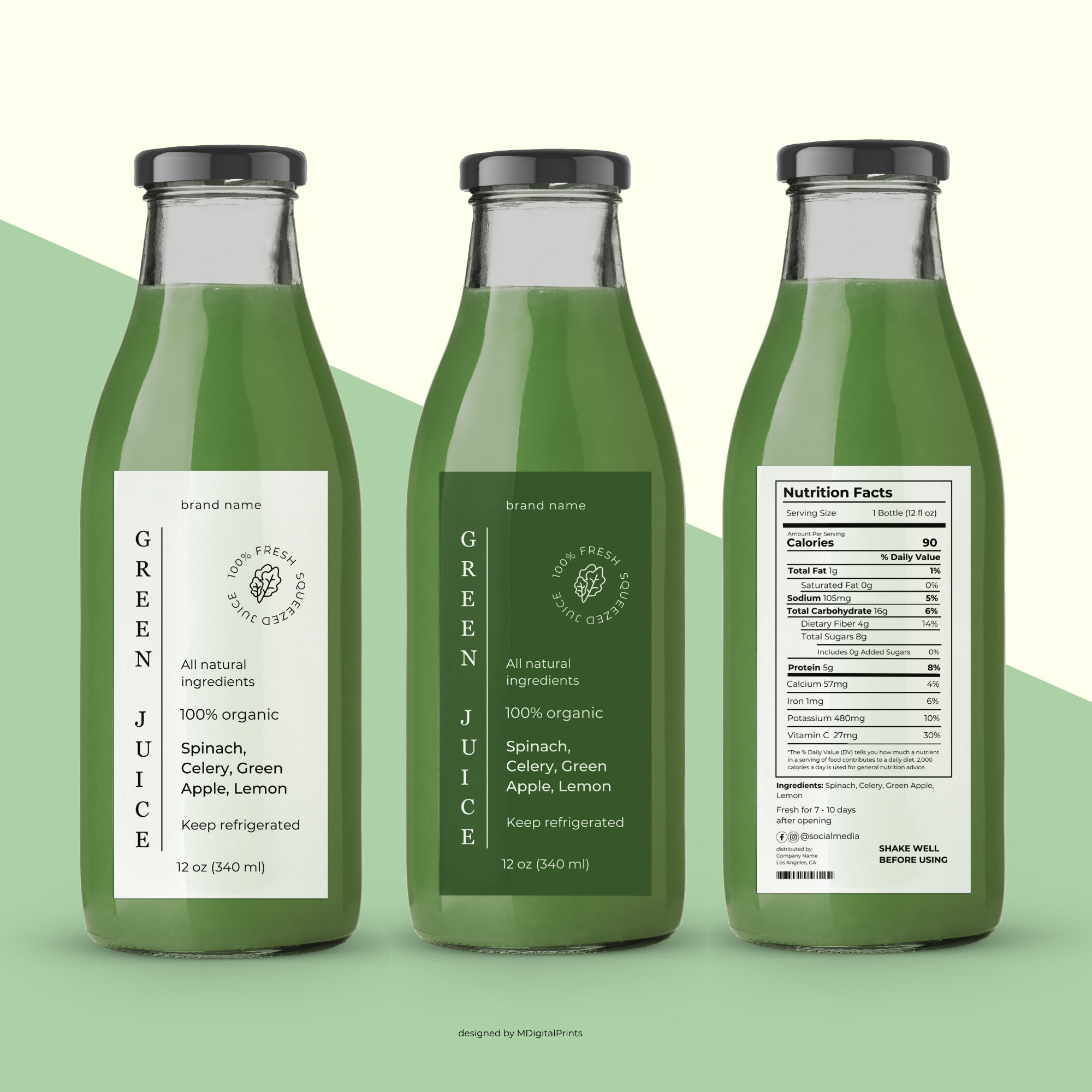 Editable Juice Labels Template Canva, Orange Juice Bottle Label ...