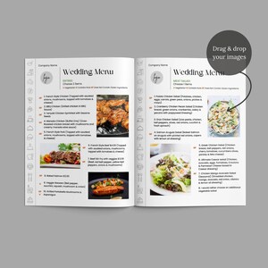 Catering Menu Price Guide Template Canva. Wedding Catering Price Book ...