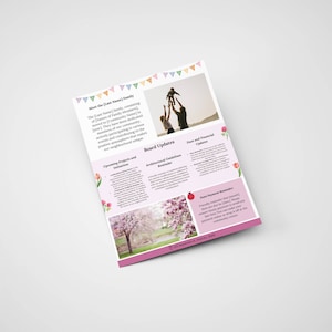 April HOA Newsletter Canva Template, Editable Spring Newsletter Pages ...