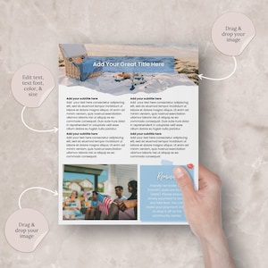 July HOA Newsletter Canva Template, Editable July Month Newsletter Page ...