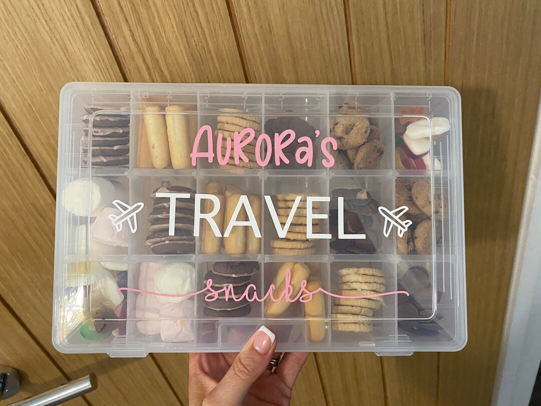 Personalised Name Stickers Custom Vinyl Name Decals Snack Box Sticker ...