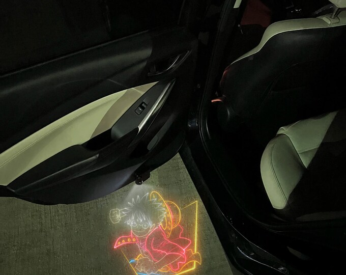 Anime Style Car Door Neon Puddle Light Accessory | Projector | Gift ...