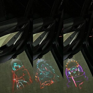 Anime Style Car Door Neon Puddle Light Accessory | Projector | Gift ...