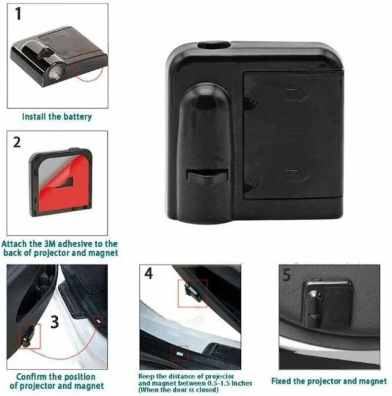 Beautiful Neon Rose Car Door Light Accessory Puddle Door - Etsy