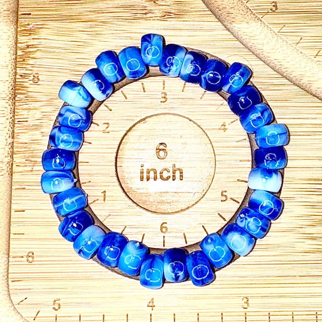 Water Color Pony Bead Stretch Bracelet - Etsy