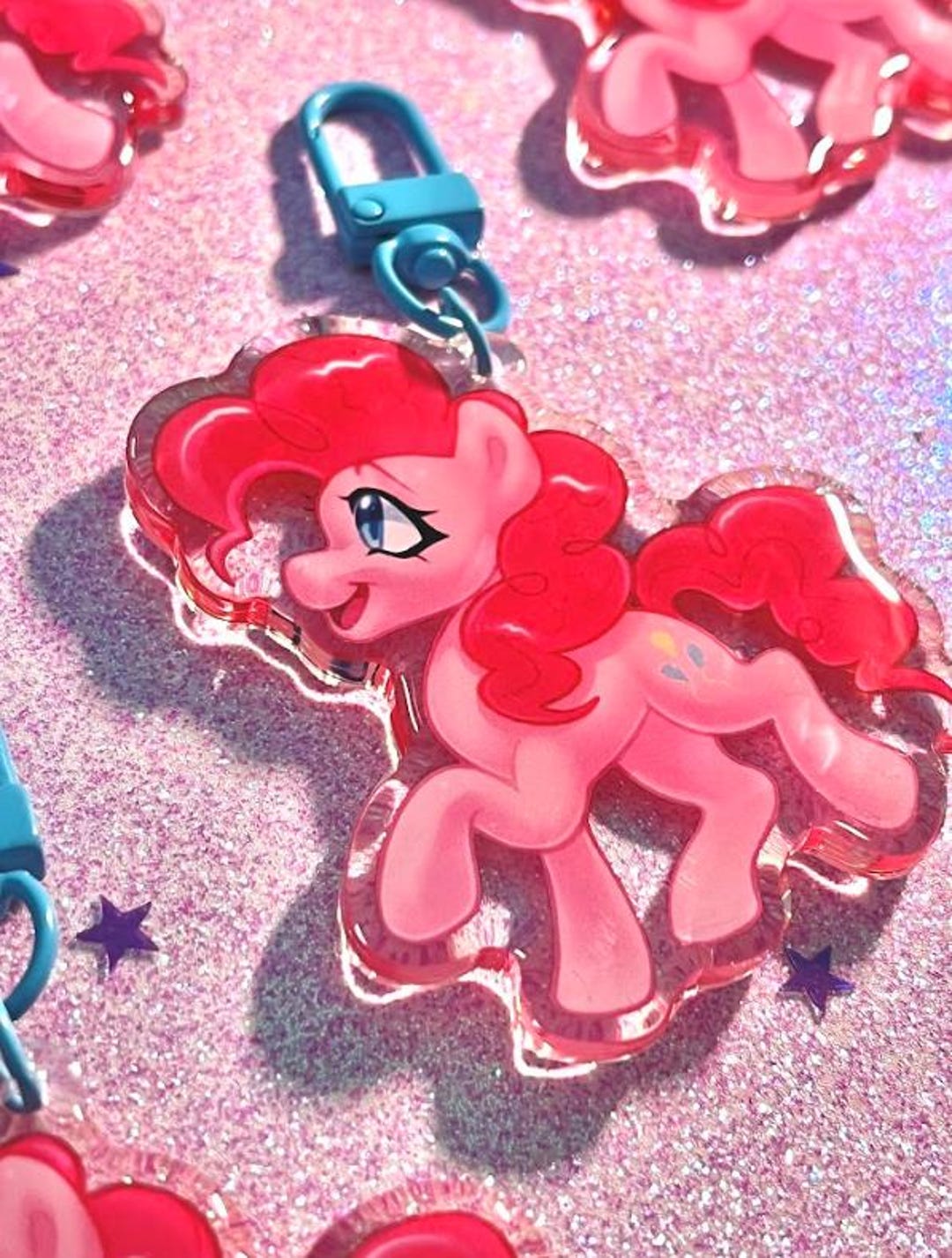 Pinkie Pie Keychain - Etsy