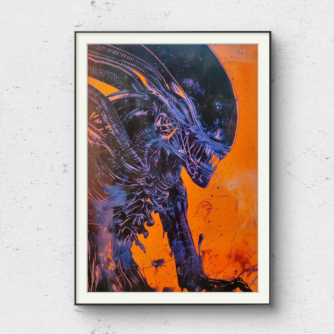 High-quality Xenomorph Alien Print – Iconic Sci-fi Art | A3, A4, 13x19 ...