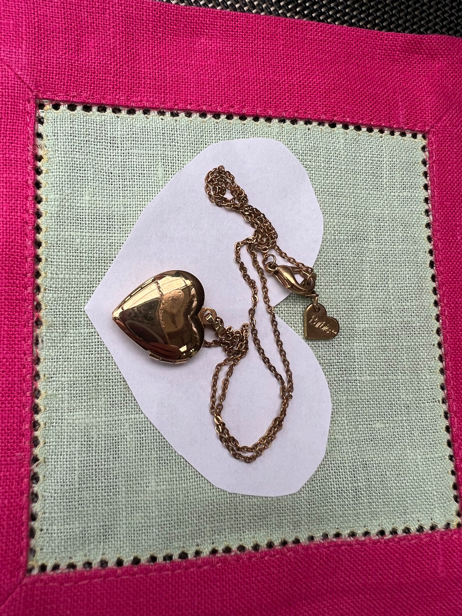 Barbie Gold Toned Heart Locket Necklace - Etsy