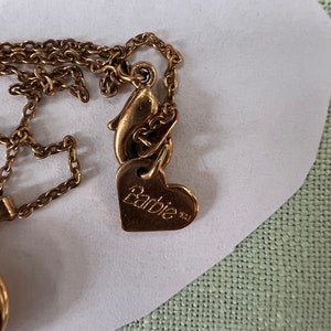 Barbie Gold Toned Heart Locket Necklace - Etsy