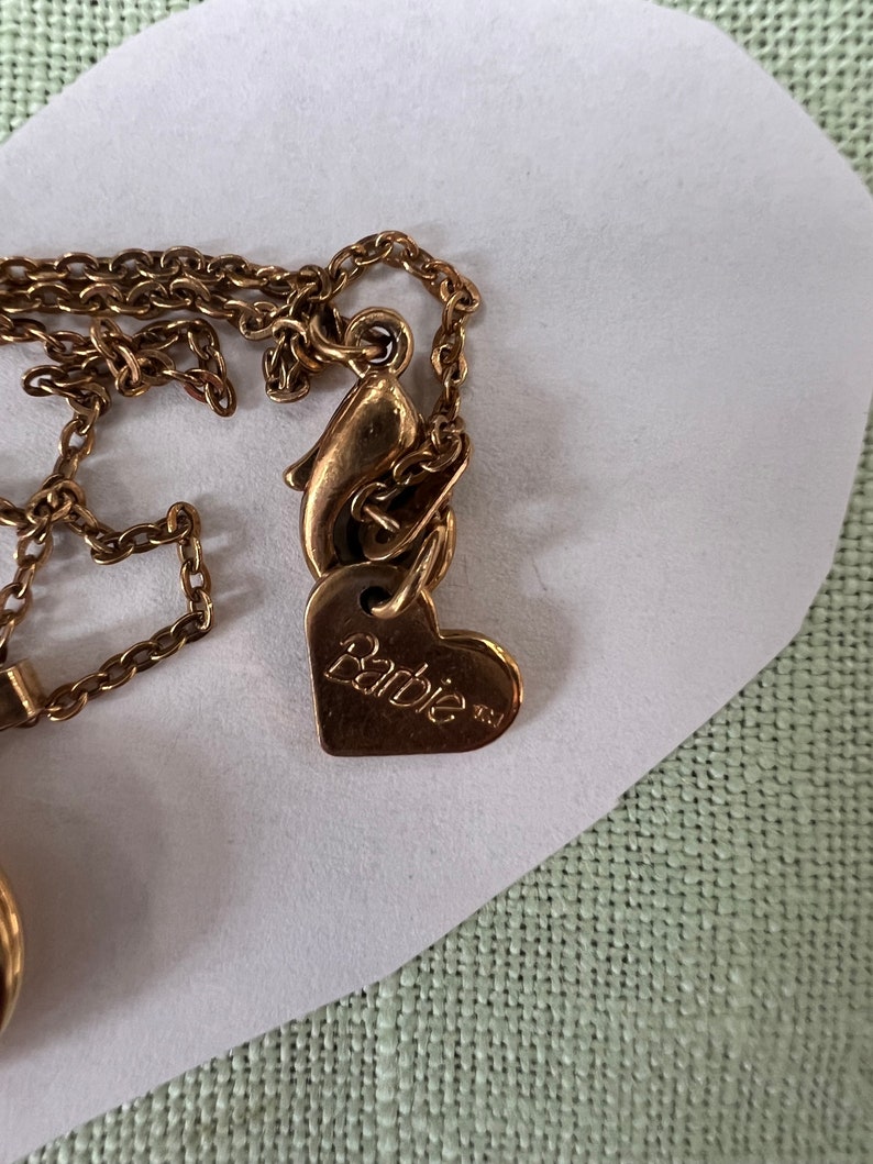 Barbie Gold Toned Heart Locket Necklace - Etsy