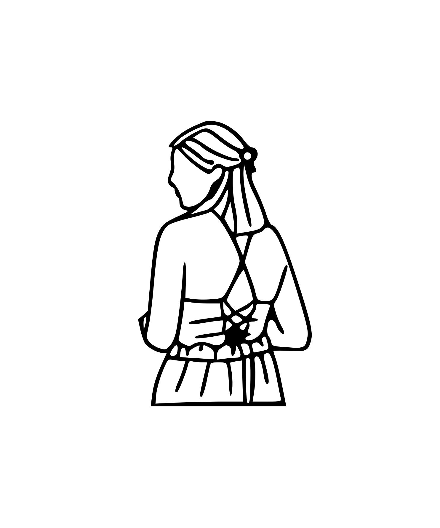 Digital Portrait Custom Portrait Outline Image Custom Digital Wallpaper ...