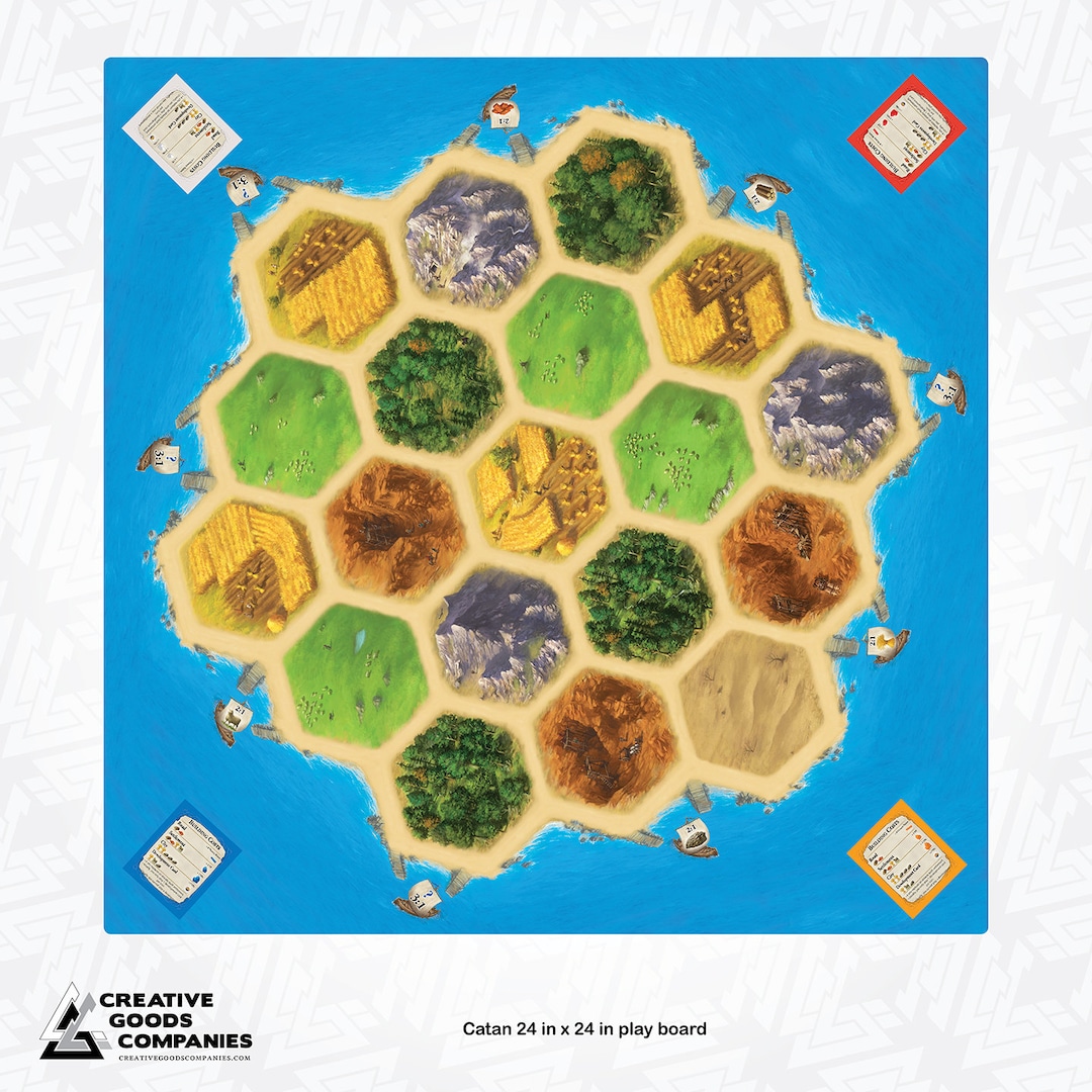 Catan Play Board - 20x20 - Etsy