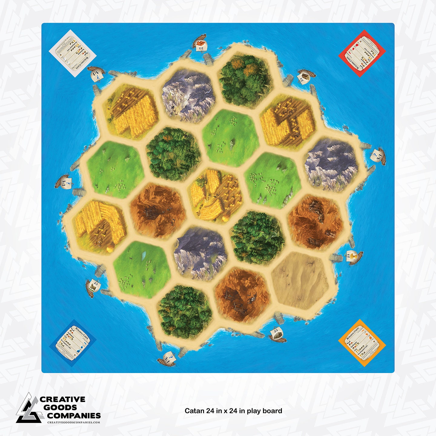 Catan Play Board - 20x20 - Etsy