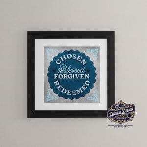 Digital Download, Square Christian PNG JPG Inspirational or Scripture ...