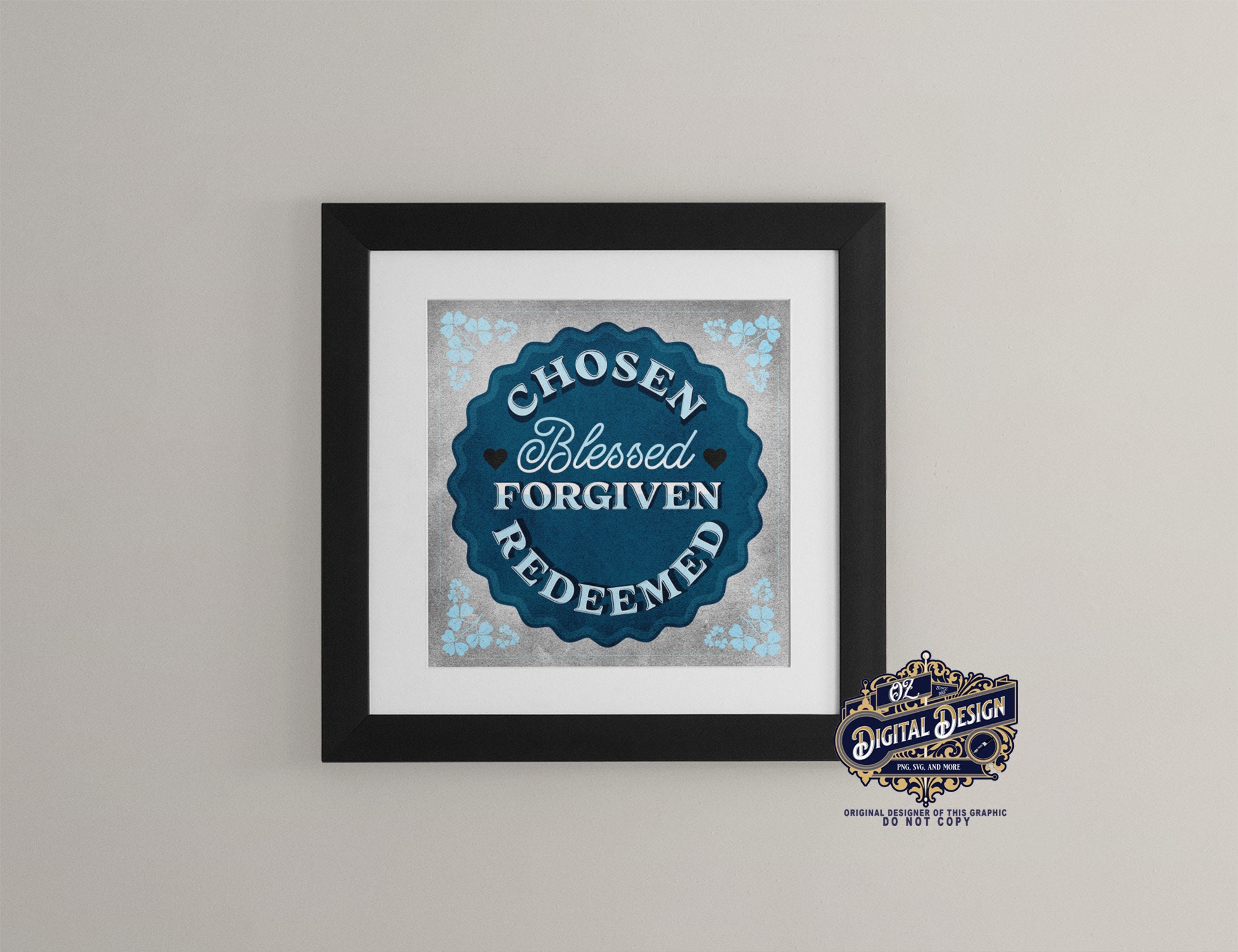 Digital Download Square Christian PNG JPG Inspirational or - Etsy