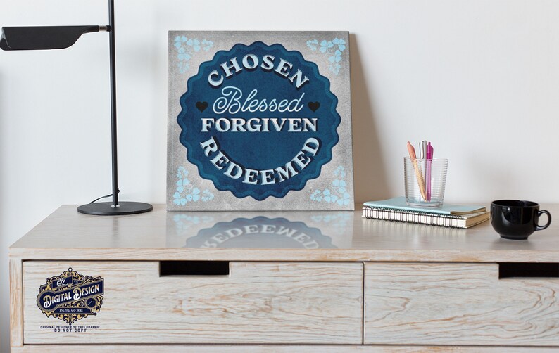 Digital Download Square Christian PNG JPG Inspirational or - Etsy