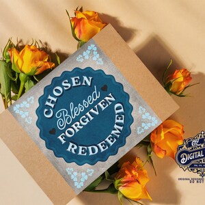 Digital Download, Square Christian PNG JPG Inspirational or Scripture ...