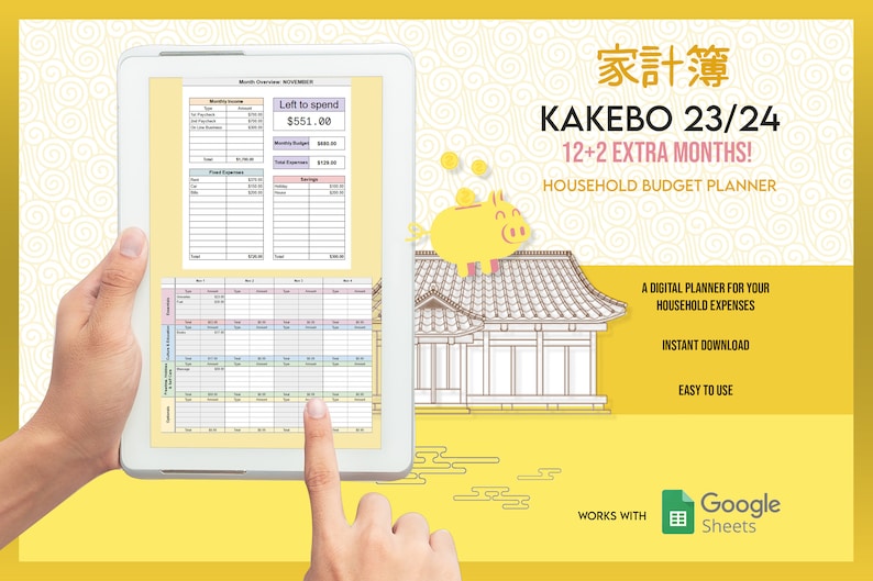 2 Free Months Kakebo/kakebo/budget Tracker/budget Planner/spreadsheet ...