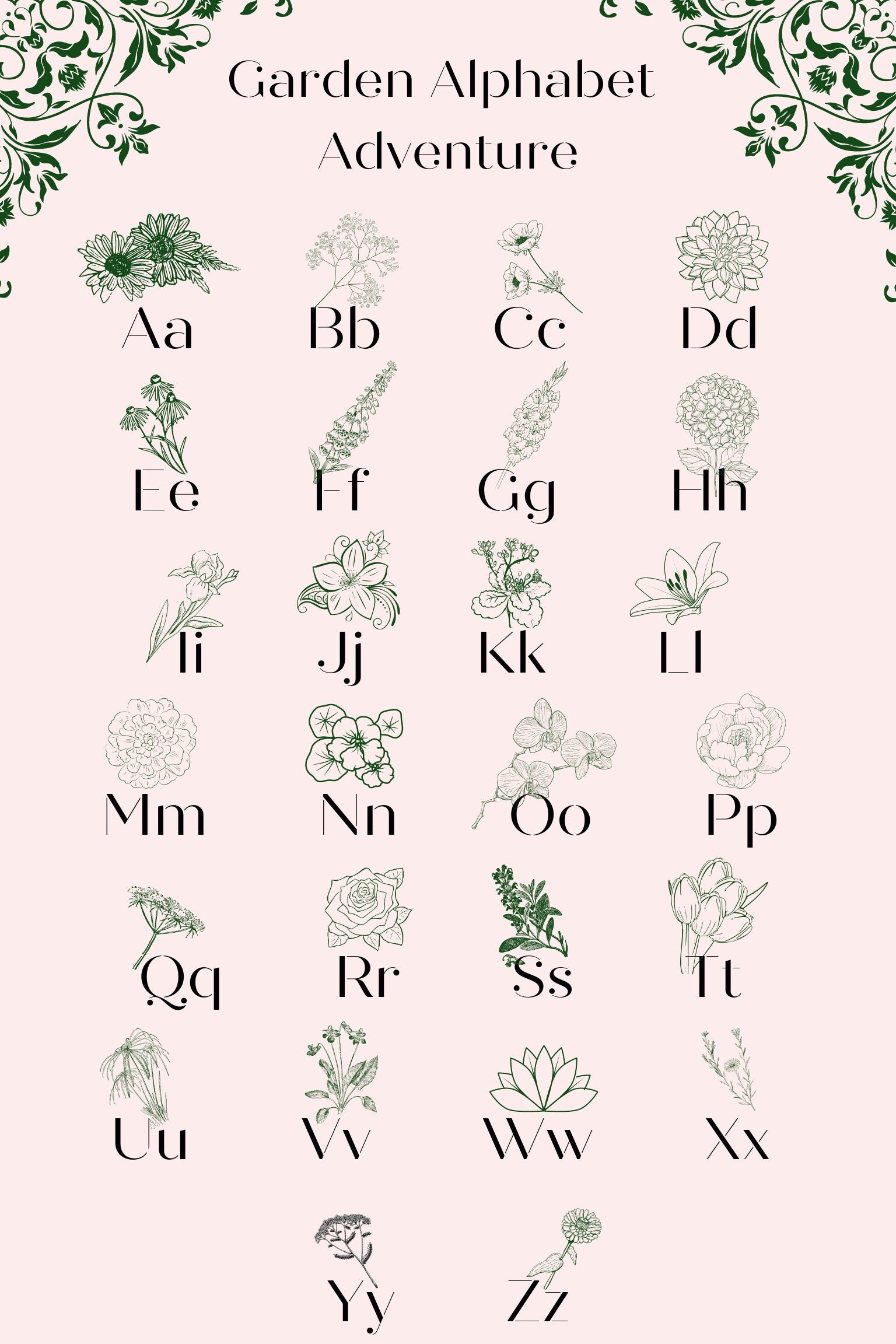 Garden Alphabet Adventure - Etsy